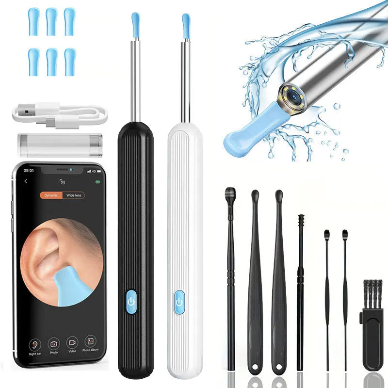 Visual Ear Cleaner with camera Set, Ear Wax Removal, Otoscope USB C Ch ...